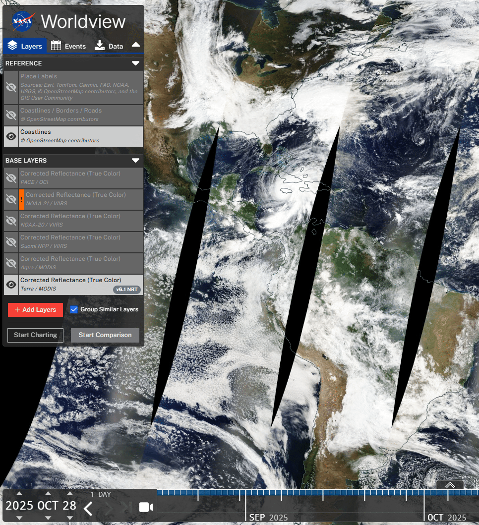 OPERA RTC-S1 products are now available in NASA Worldview | Alaska Satellite Facility